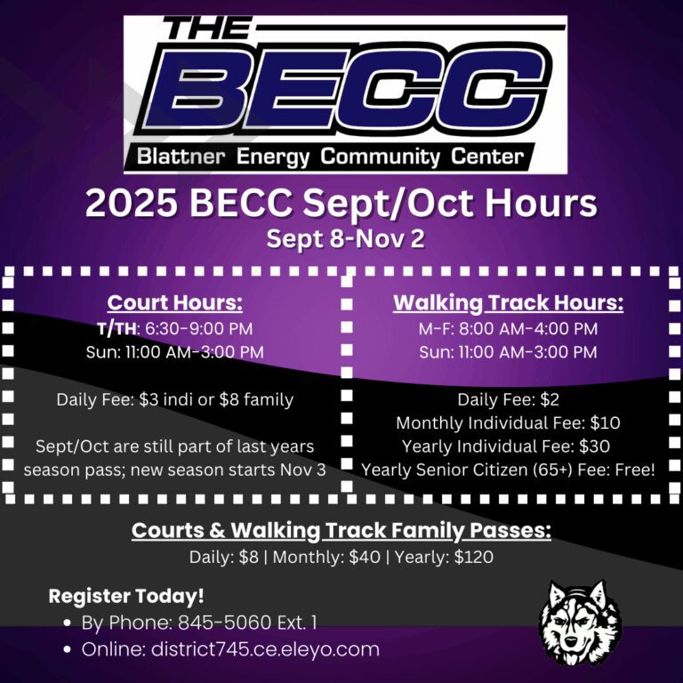 BECC-Blattner Energy Community Center - Albany Area Schools